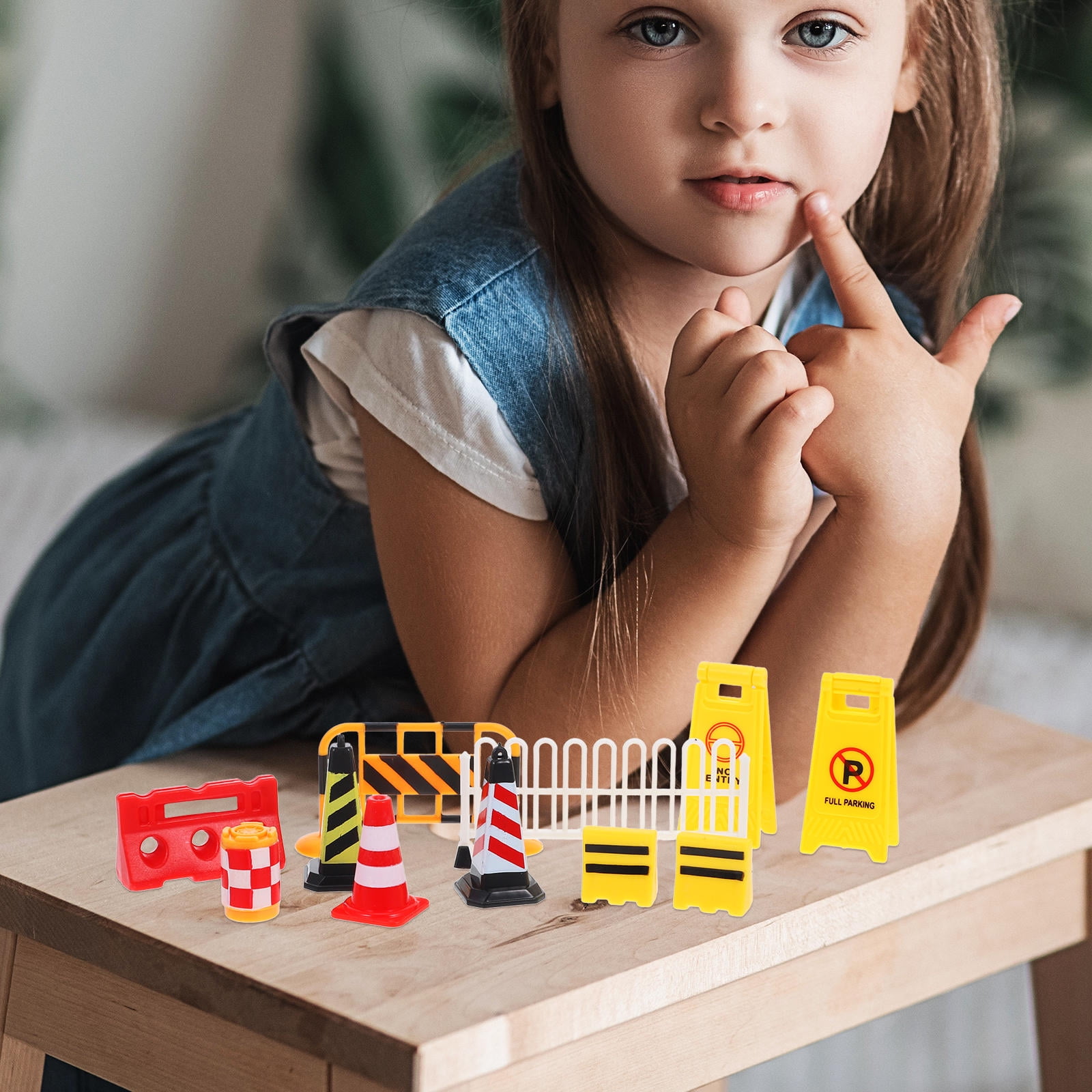 LULULION 11 Pcs Traffic Road Signs Kids Pretend Play Educational Toys ...