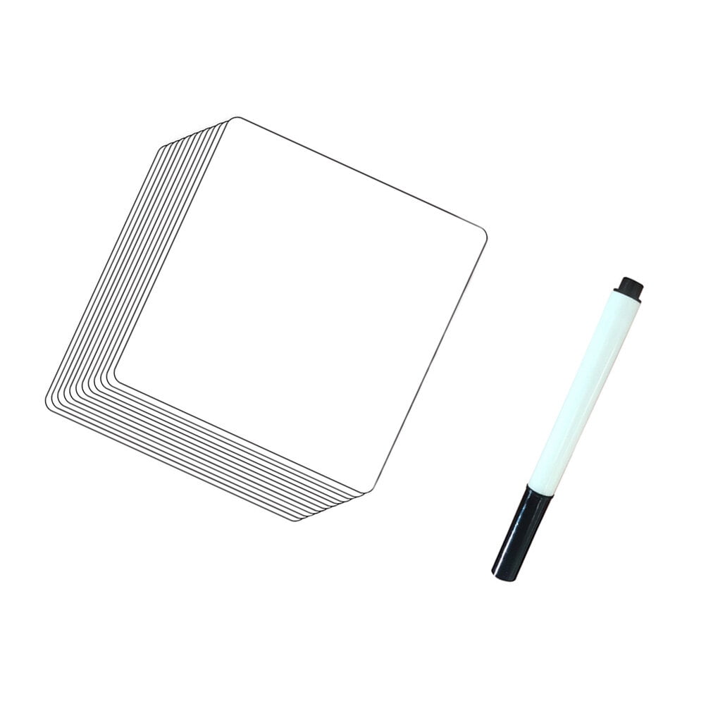 LULULION 12 Pcs White Dry Erase Reusable Washable Labels for Writing ...
