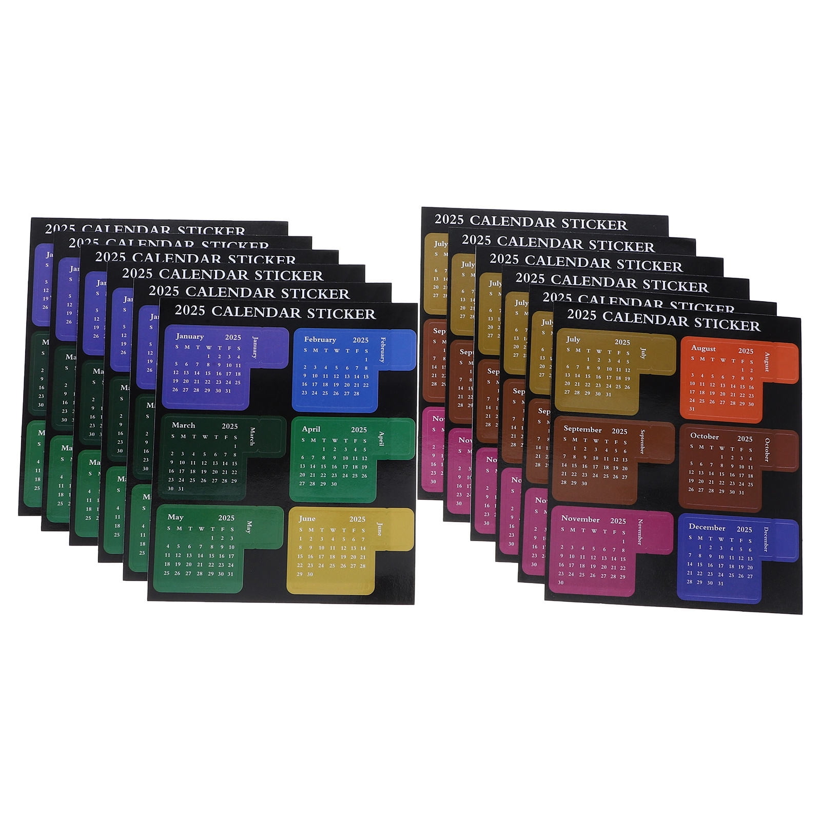 LULULION 12 Sheets Sticky Bookmark Tabs Multi Paper DIY Design for ...