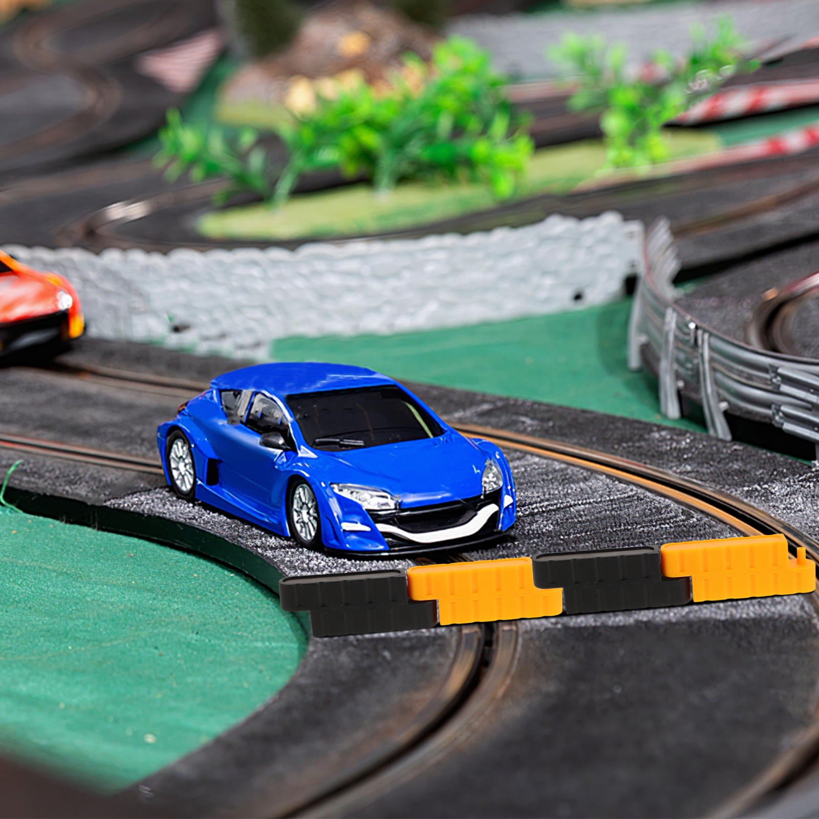 LULULION 16Pcs Rc Road Track Barrier Plastic Yellow For Enhancing ...