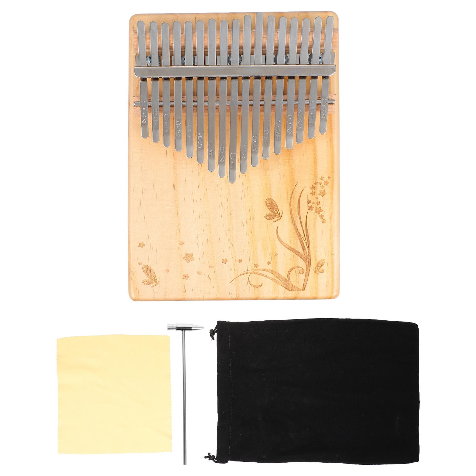 LULULION 17 Piano Portable Kalimba Musical Instrument Beginner Kalimba ...