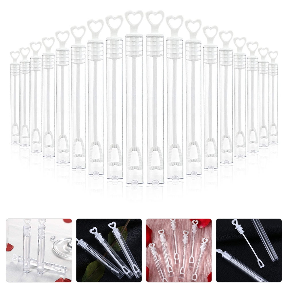 LULULION 18pcs Empty Bubble Tubes for Children with Bubble Wand Party ...
