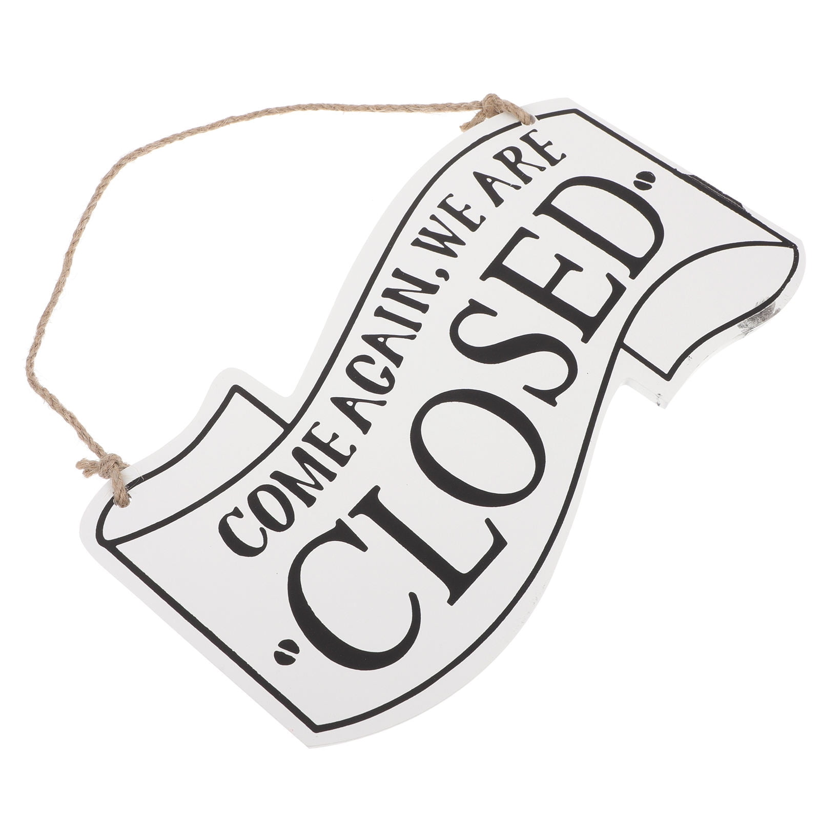 LULULION 1Pack Rectangular Store Open Closed Sign Wooden Sign for Cafe ...