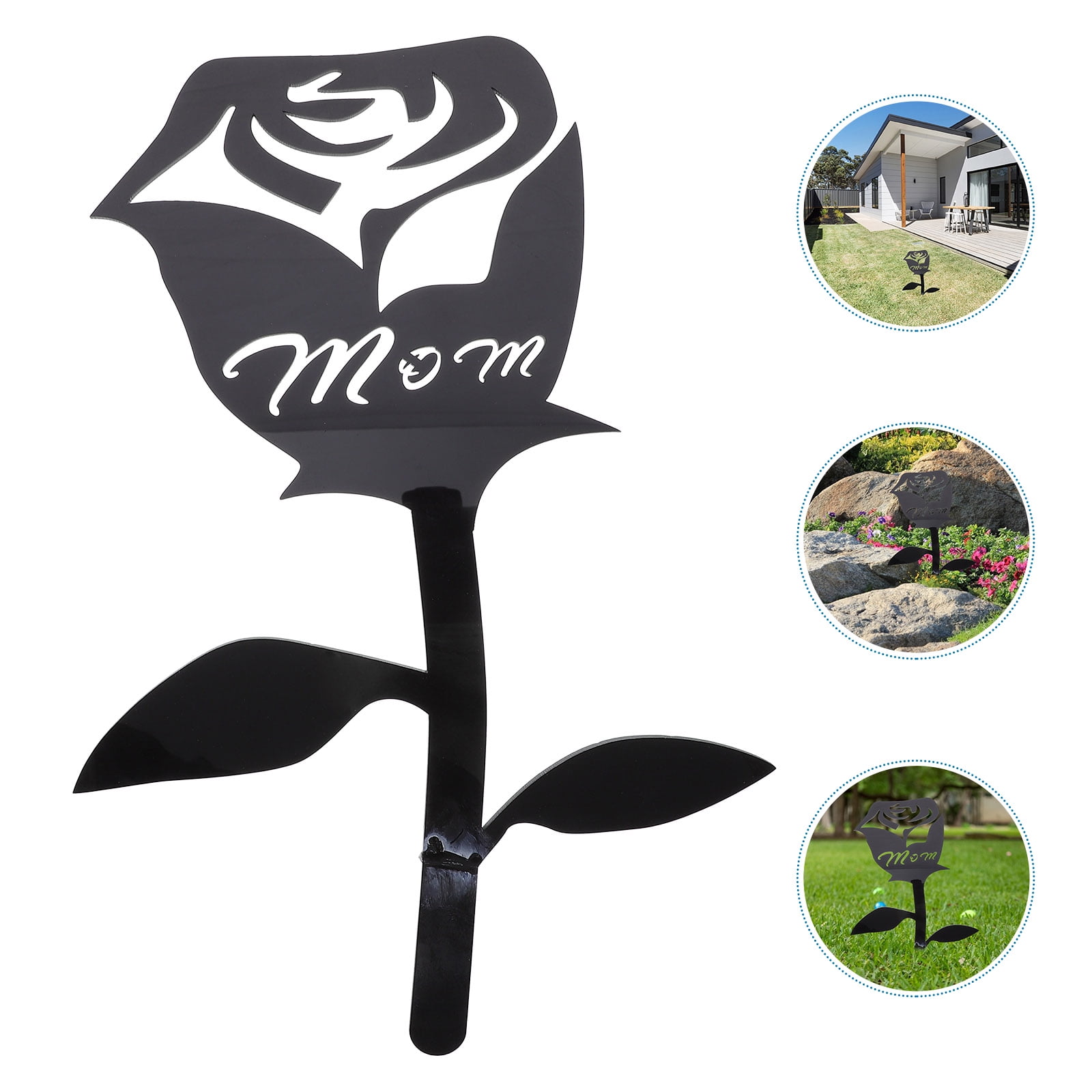 LULULION 1Pcs Garden Stake Modern Style Acrylic Yard Decor for Outdoor ...