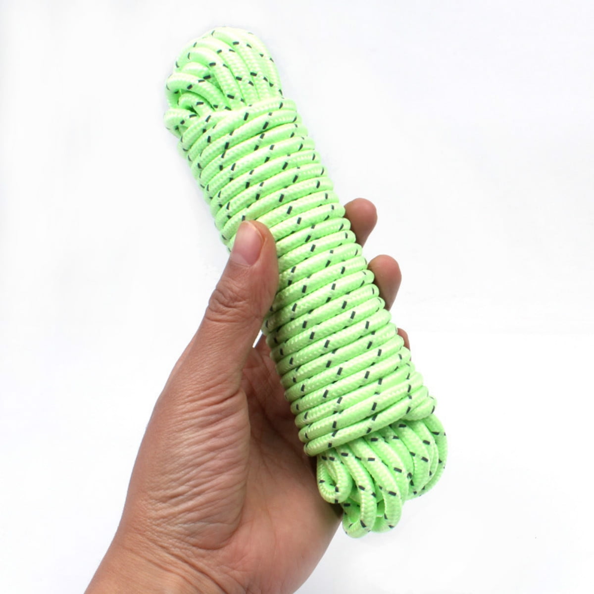 LULULION Glow in The Dark Reflective Cord Blue Rope for Outdoor Camping ...