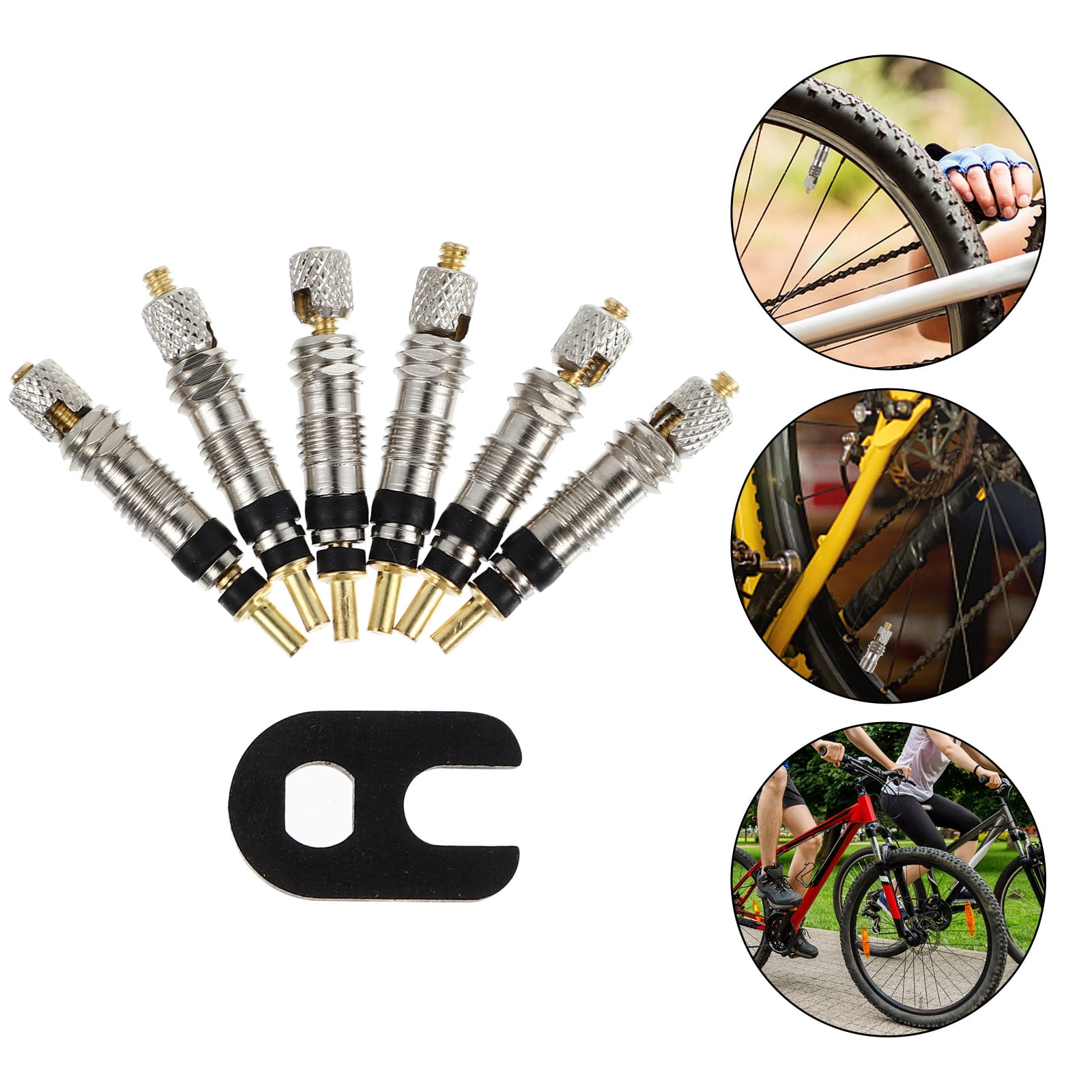 LULULION 6Pcs Bike Tubeless Presta Core Set with Core Remover Tool for ...