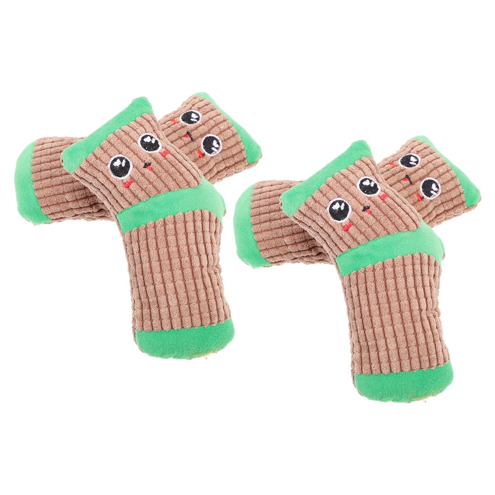 LULULION 2 Pairs Indoor Playtime Plush Dog Toy Sock For Puppies And ...
