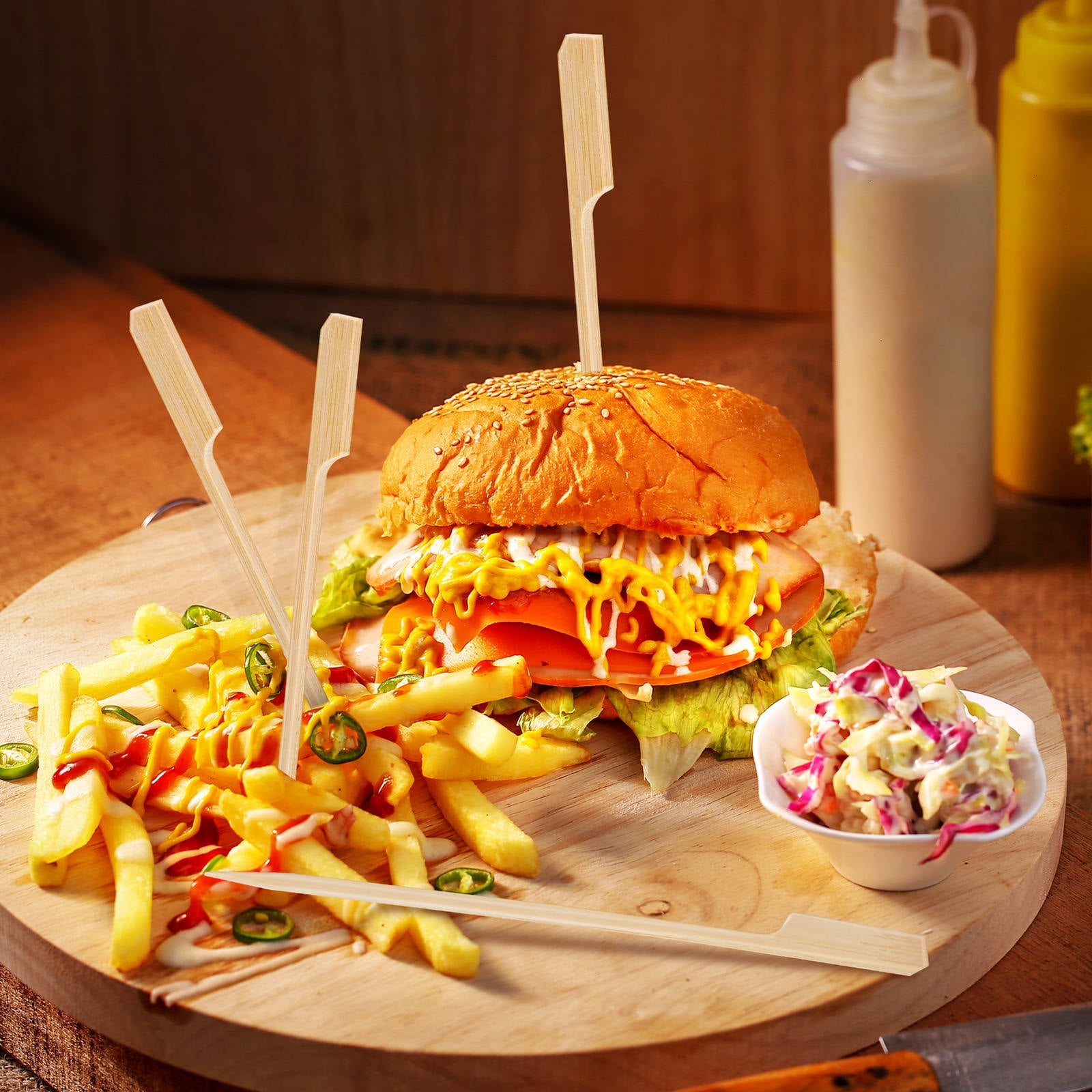 LULULION 200pcs Disposable Skewers For Grilling Bbq Picks For Kabobs ...