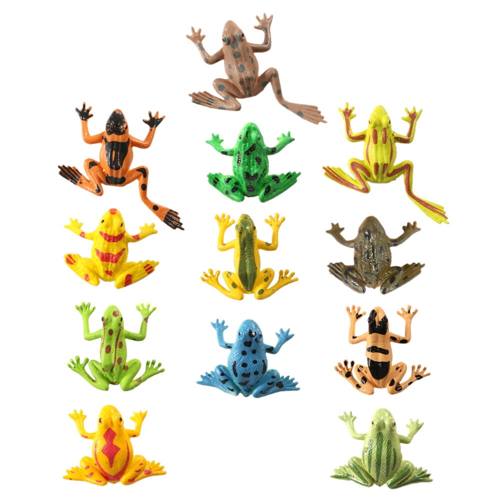 LULULION 24Pack Realistic Animal Toys PVC Assorted Color Festival Gift ...