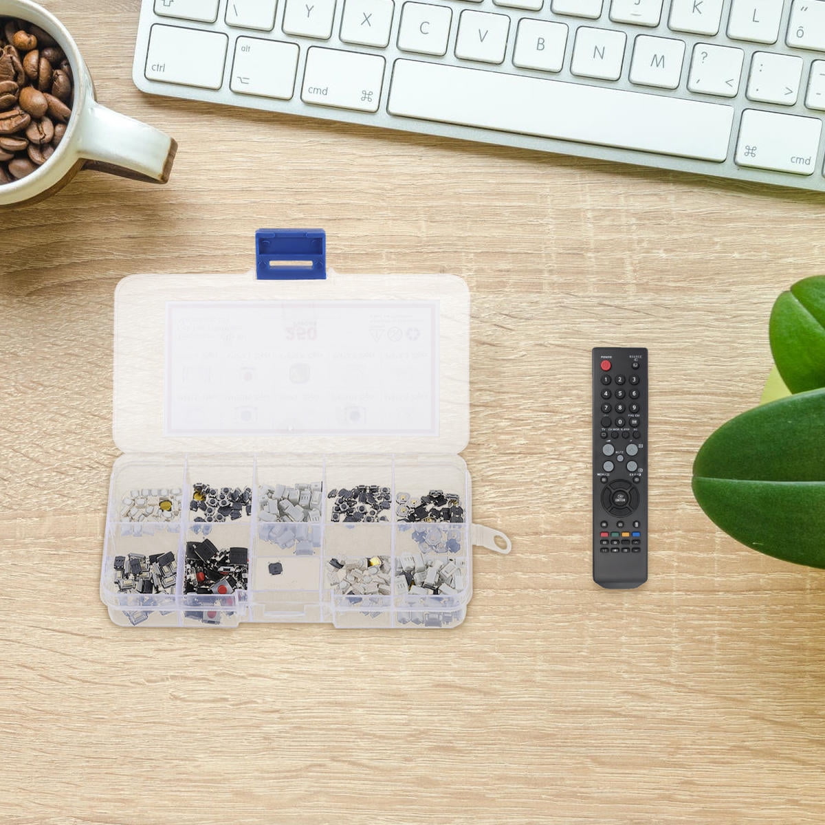 LULULION 250pcs Tactile Button Replacement Stainless Steel Buttons ...