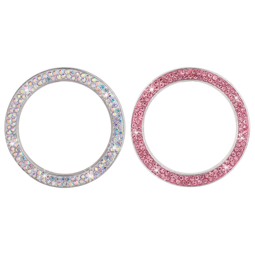LULULION 2Pack Sparkly Button Covers Push To Start Cover Assorted Color ...