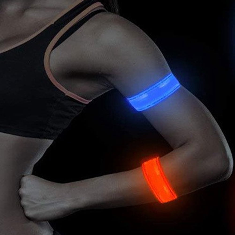 LULULION 2Pcs Lightweight Red Reflective Running Wristbands ...