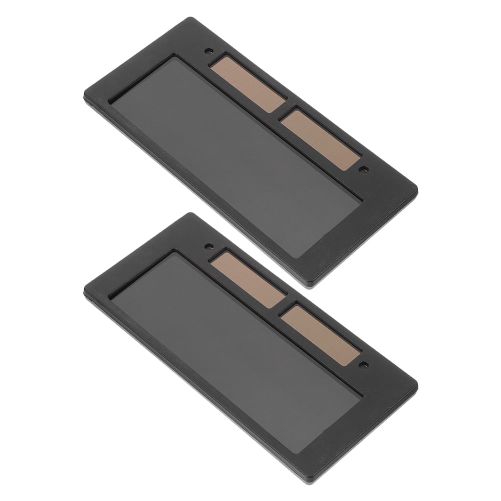 LULULION 2Pcs Welding Lens Panel Solar Powered Black Plastic for ...