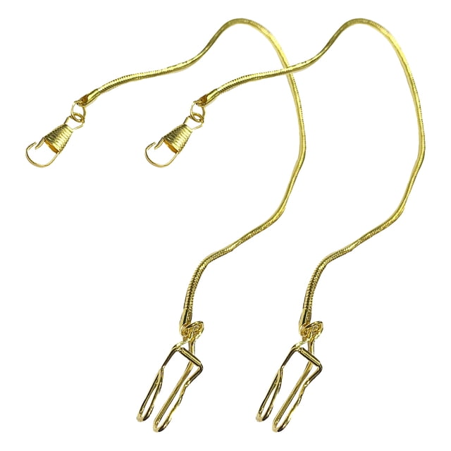 LULULION 2Pcs Sturdy Metal Golden Pocket Watch Chains for Men Practical ...