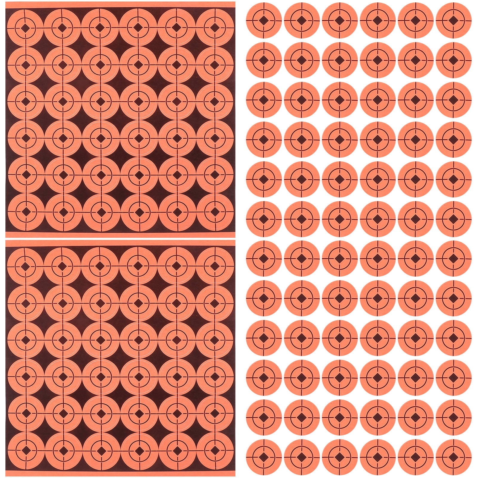 LULULION 360pcs Orange Paper Shooting Target Labels SelfAdhesive ...