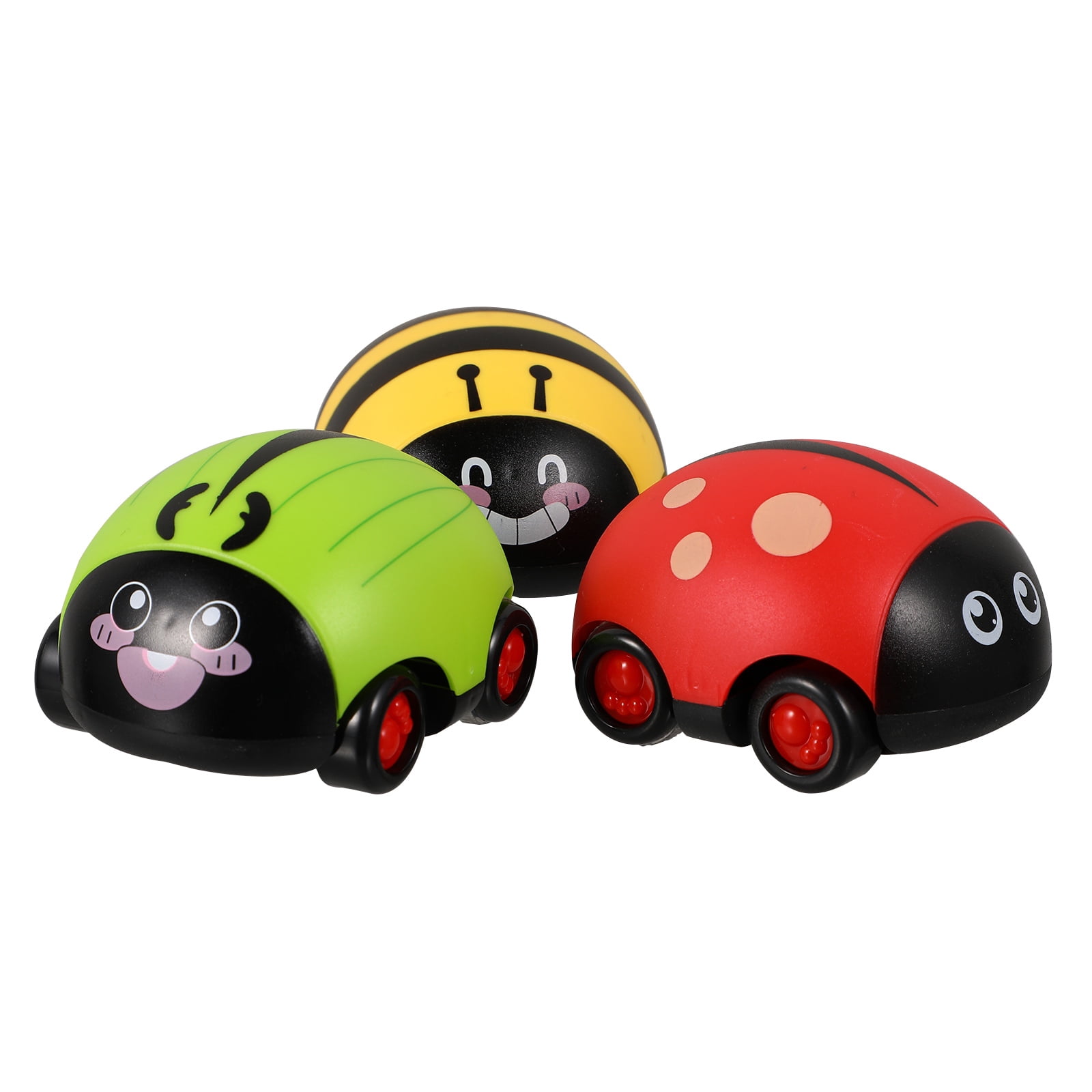 LULULION 3Pcs Beetle Shape Car Toy Red Knowledge Increase Boys Who Love ...