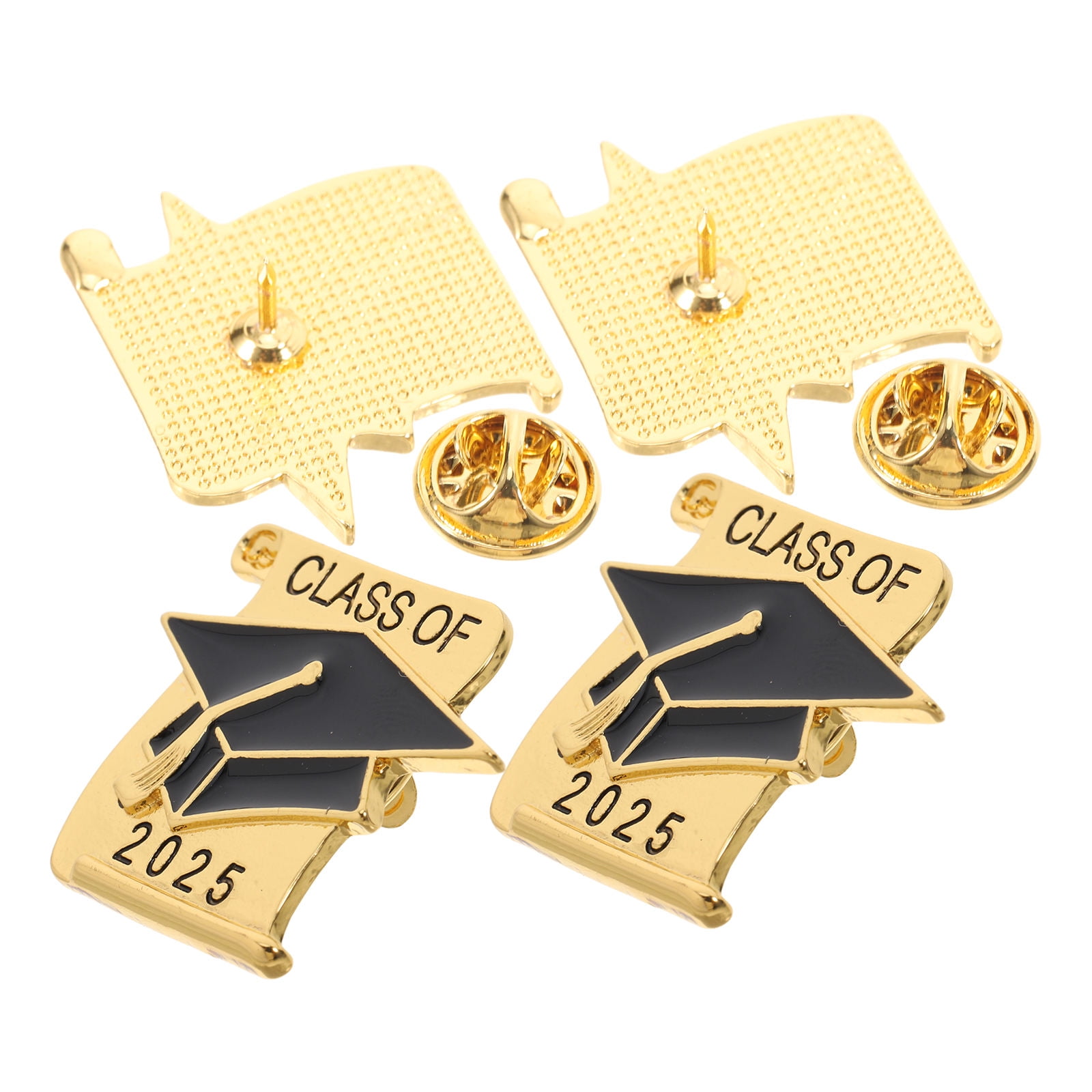 LULULION 4 Pcs Graduation Brooch Pin Zinc Alloy Commemorative Multi ...