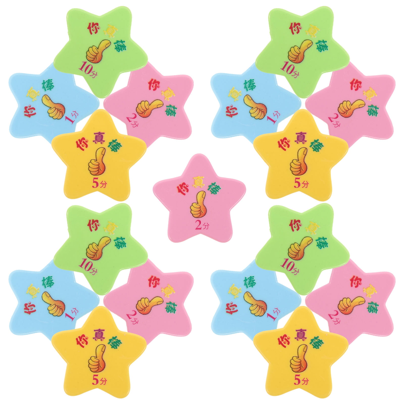 LULULION 40pcs Plastic Reward Tokens For Achievement Motivation ...