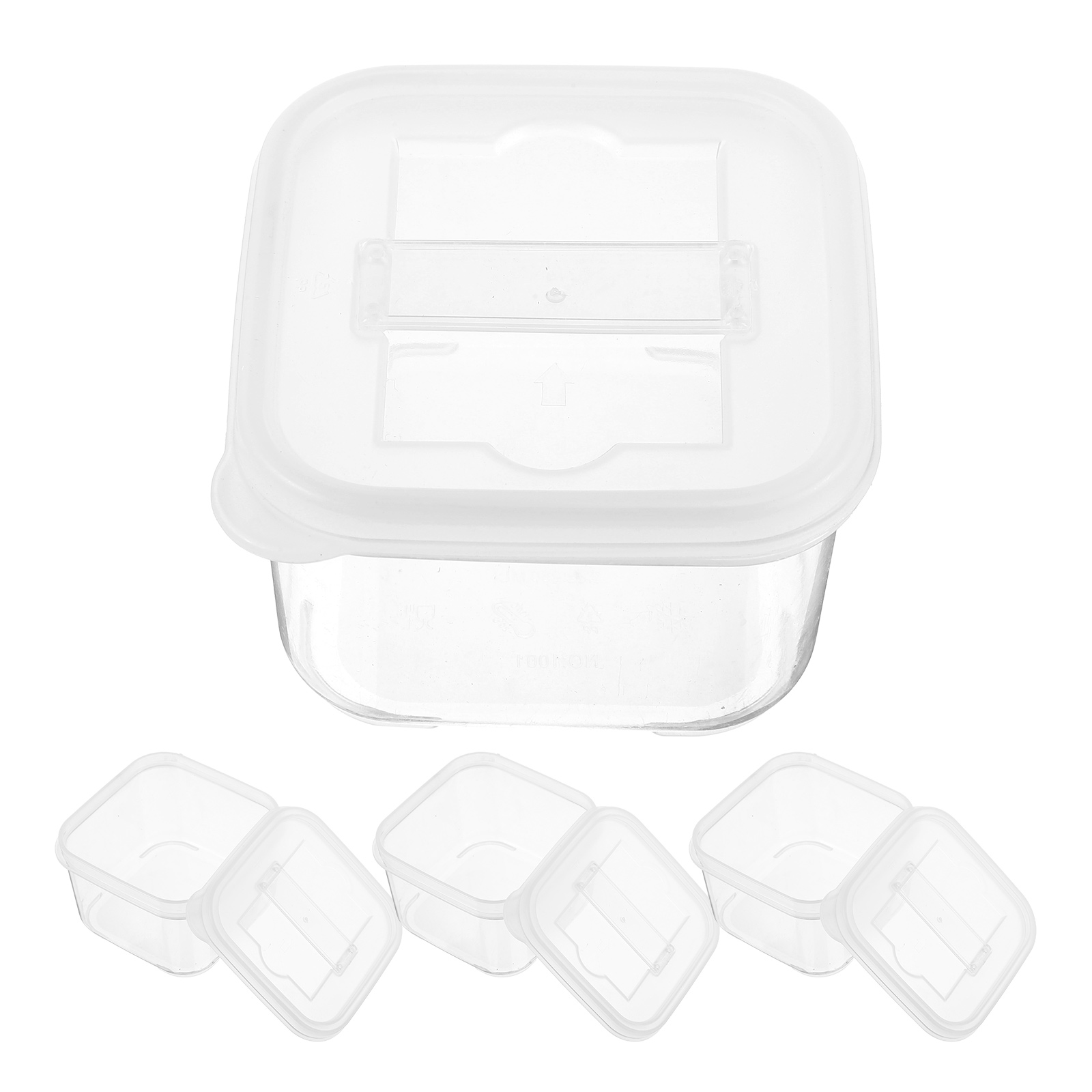 LULULION 4Pcs Sampling Box Plastic Transparent Labeling for Craft ...