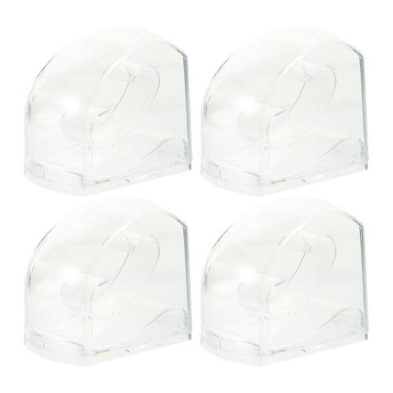 LULULION 4Pcs Clear Plastic Jewelry and Watch Display Box Simple ...