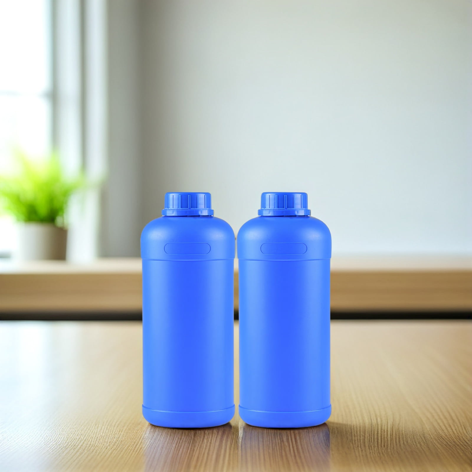 LULULION 4Pcs Durable Blue Chemical Bottle Hdpe Sample Bottle for ...
