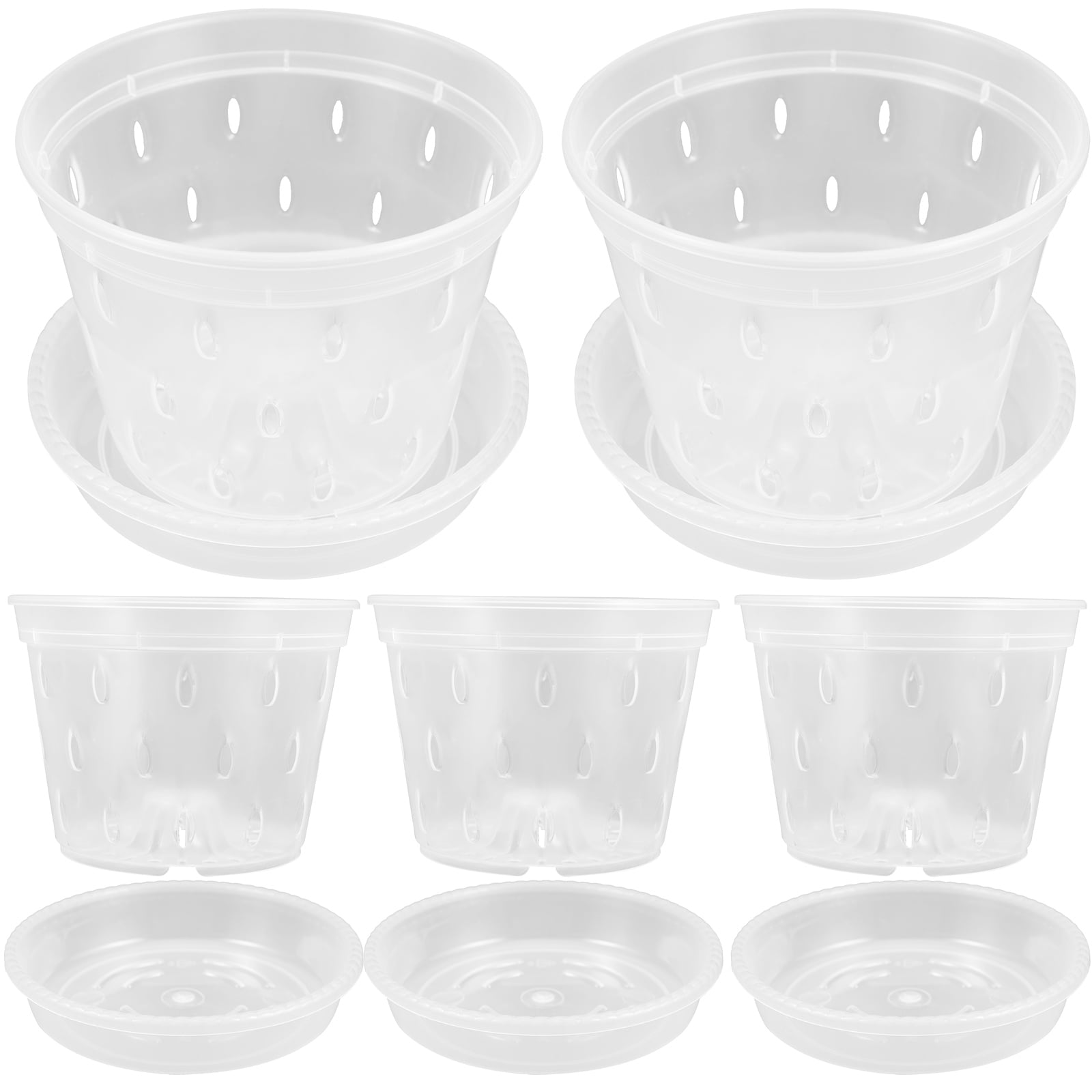 LULULION 5Sets Transparent Small Hanging Planters for Succulents and ...