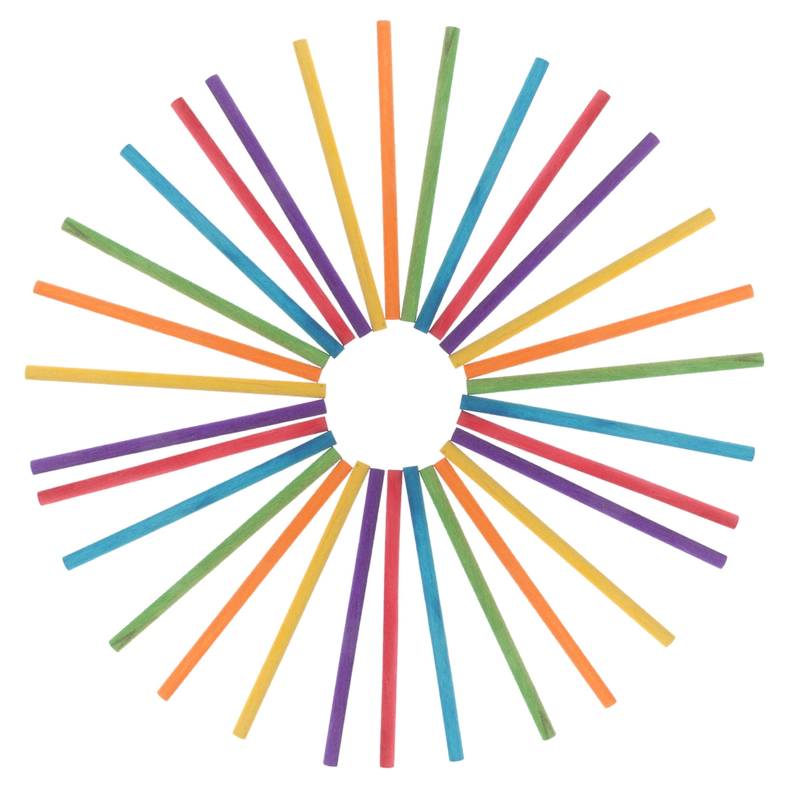 LULULION 50Pcs Wooden Rhythm Sticks For Music Teaching Assorted Colors ...