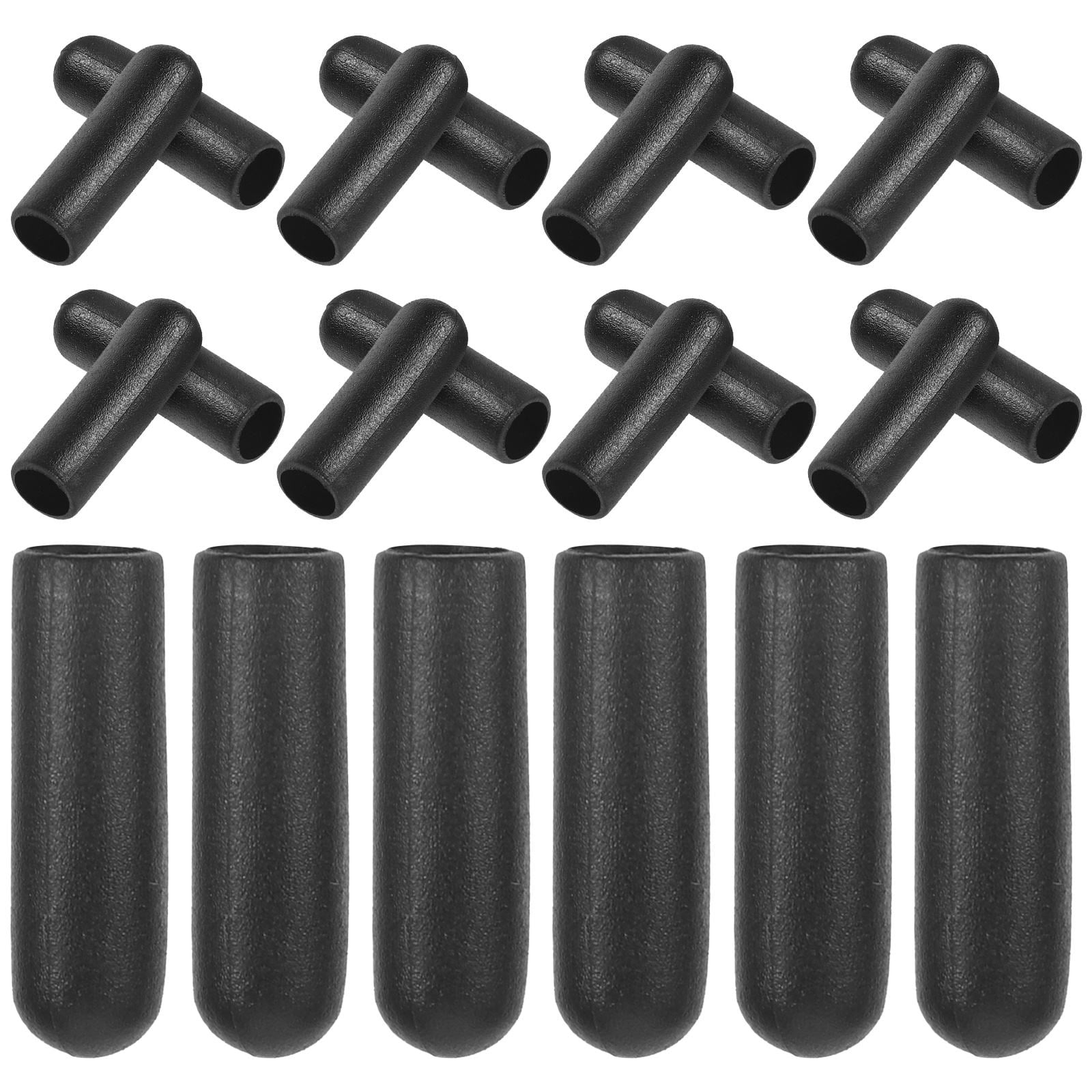 LULULION 50Set Rope End Stopper Black Plastic for Firm Grip and ...