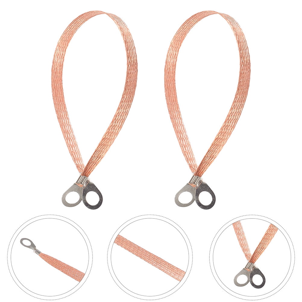 LULULION 5Pcs Grounding Strap For Automotive Woven Strap Copper For Car ...