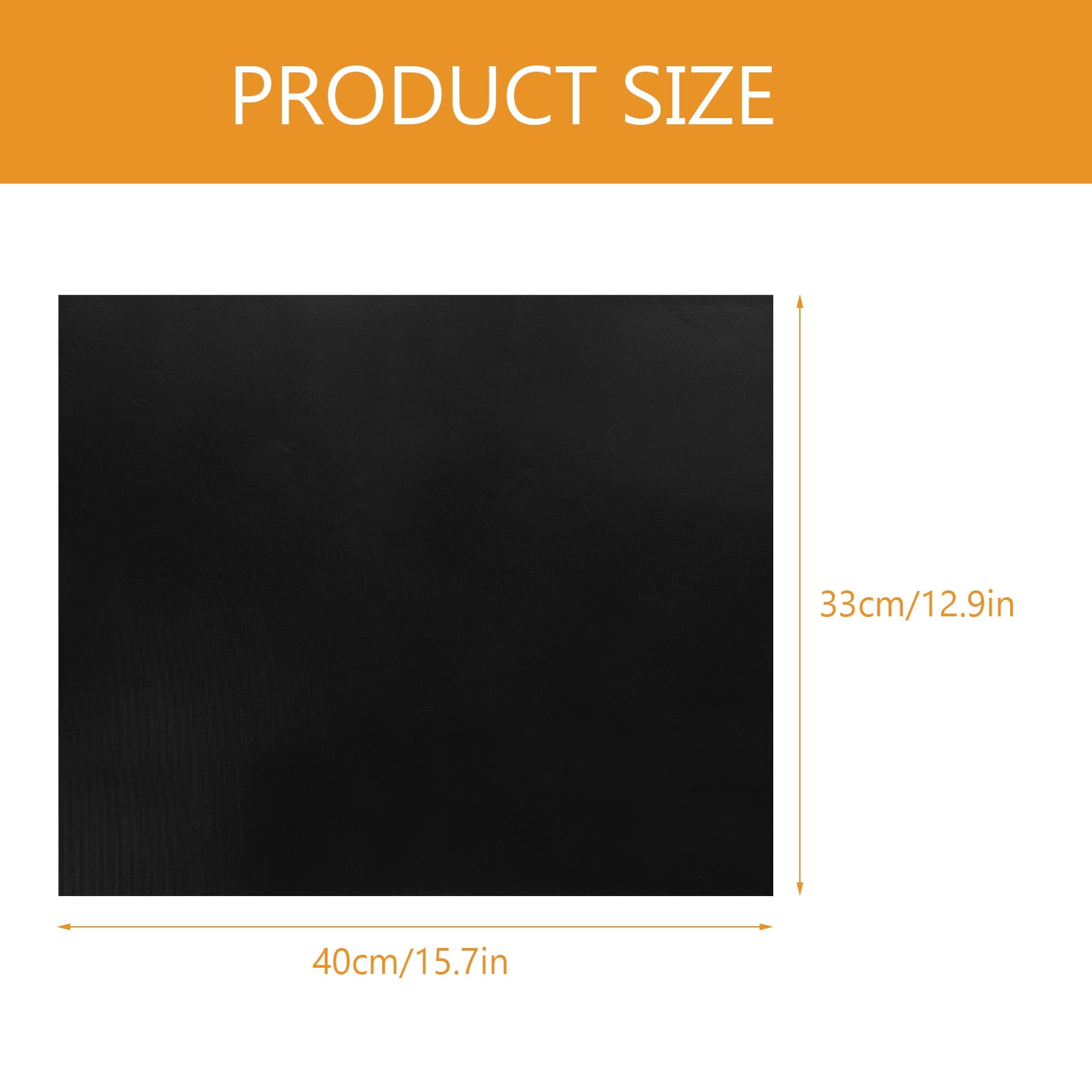 LULULION 6Pcs Grill Mat Black Glass Fiber Non Stick Bbq Baking Pad Tear ...
