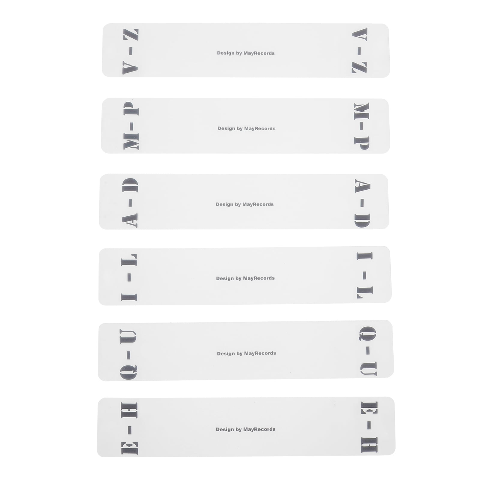 LULULION 6Pcs Record Separators Acrylic Clear CD Organizing Cards for ...