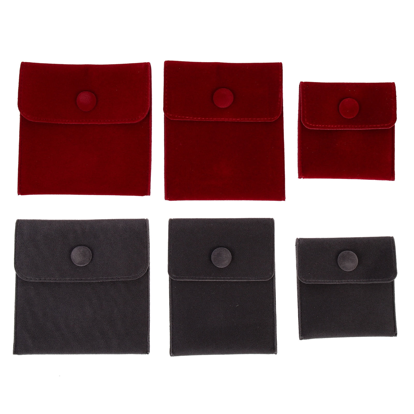 LULULION 6Pcs Jewelry Storage Bags Snap Button Design Portable Watch ...