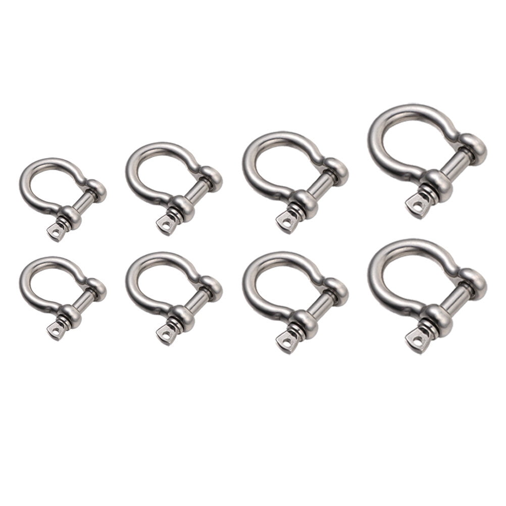 LULULION 8Pcs Metal Shackle Lock Stainless Steel for Vehicle Winch and ...