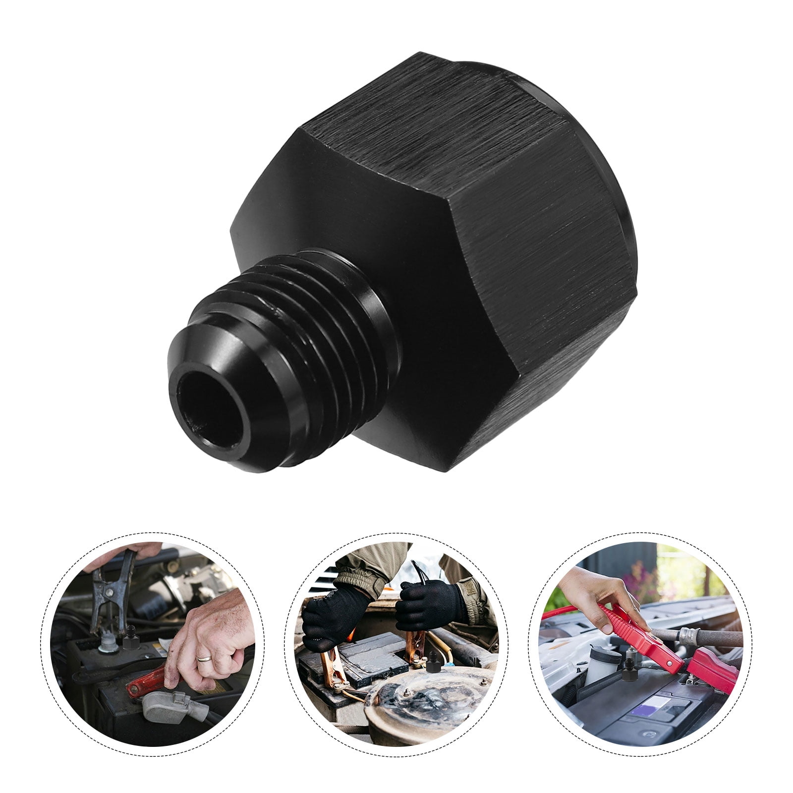 LULULION 10an to 6an Hose Adapter Female to Male Car Part Black ...