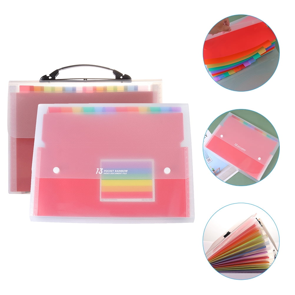 LULULION 2Pcs Paper Organizer Folder Desktop File Box with Assorted ...