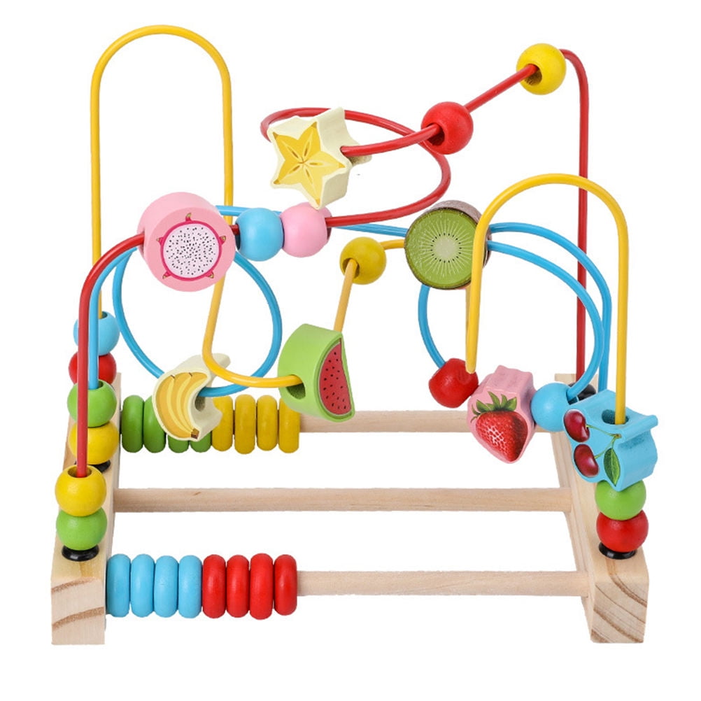 LULULION Assorted Color Round Bead Toy for Kids Play Educational Puzzle ...