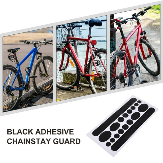 LULULION Black Bike Frame Protective Stickers Waterproof Scratch ...