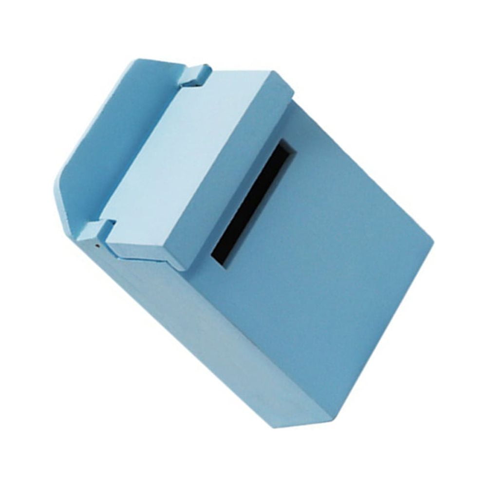 LULULION Blue Wooden Bamboo Decorative Mailboxes with Openable Lid for ...