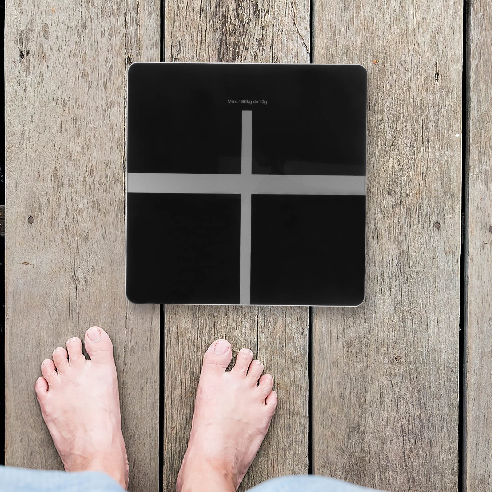 LULULION Body Weight Scale Black for Measuring Weight Use Highly ...