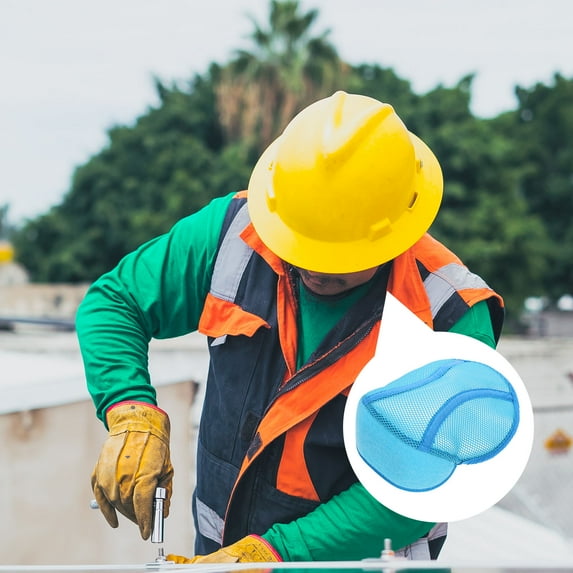 LULULION Hard Hat Liner Replacement Blue Polyester Rubber Comfortable ...