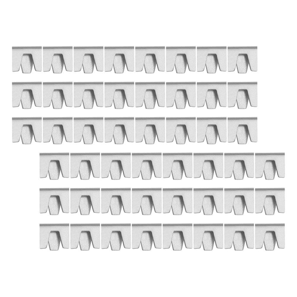LULULION 50Pcs Wire Cage Clips Plated Silver Iron Durable Fence Panel ...