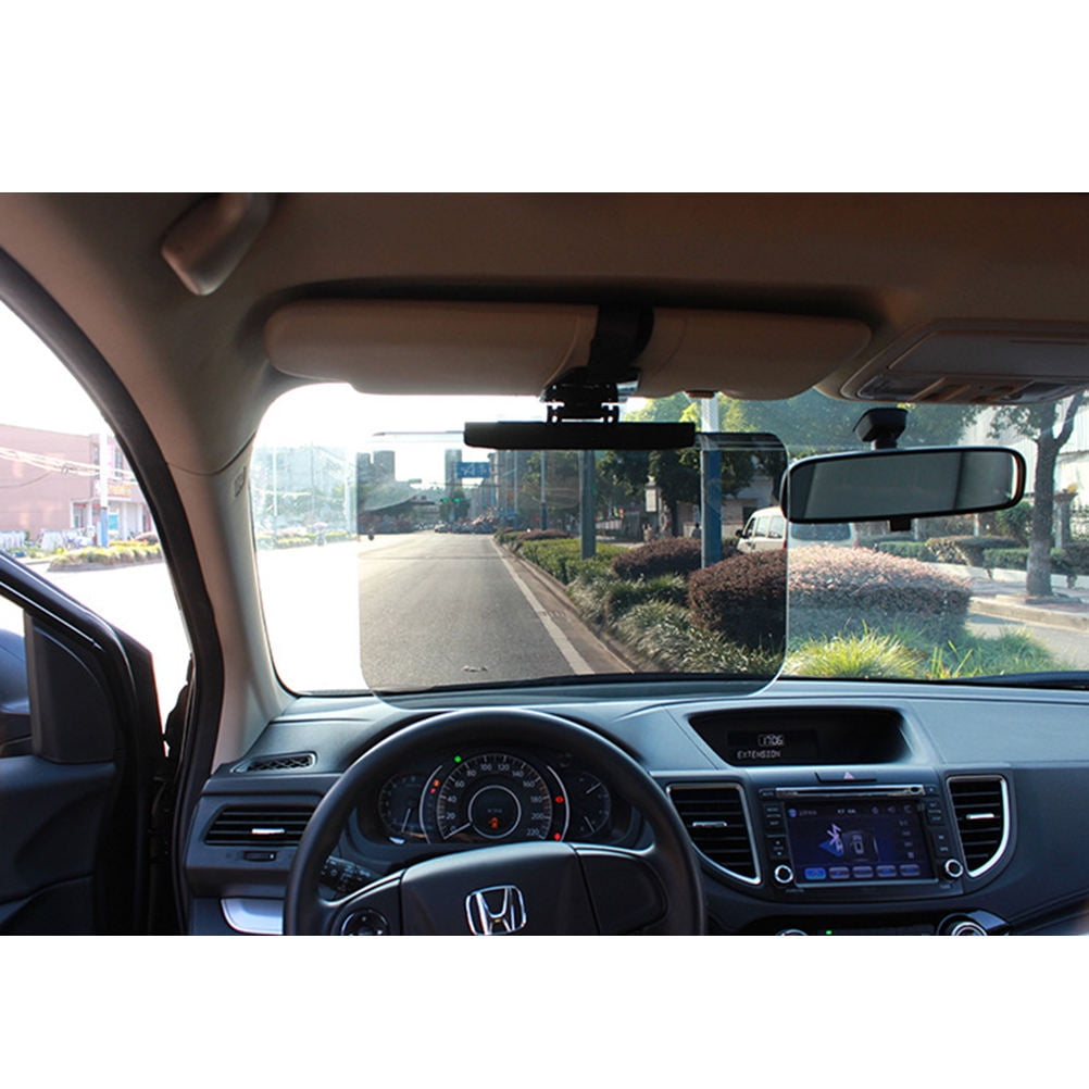 LULULION Car Visor Extender for Sunset Black Acrylic Anti-Glare Sun ...