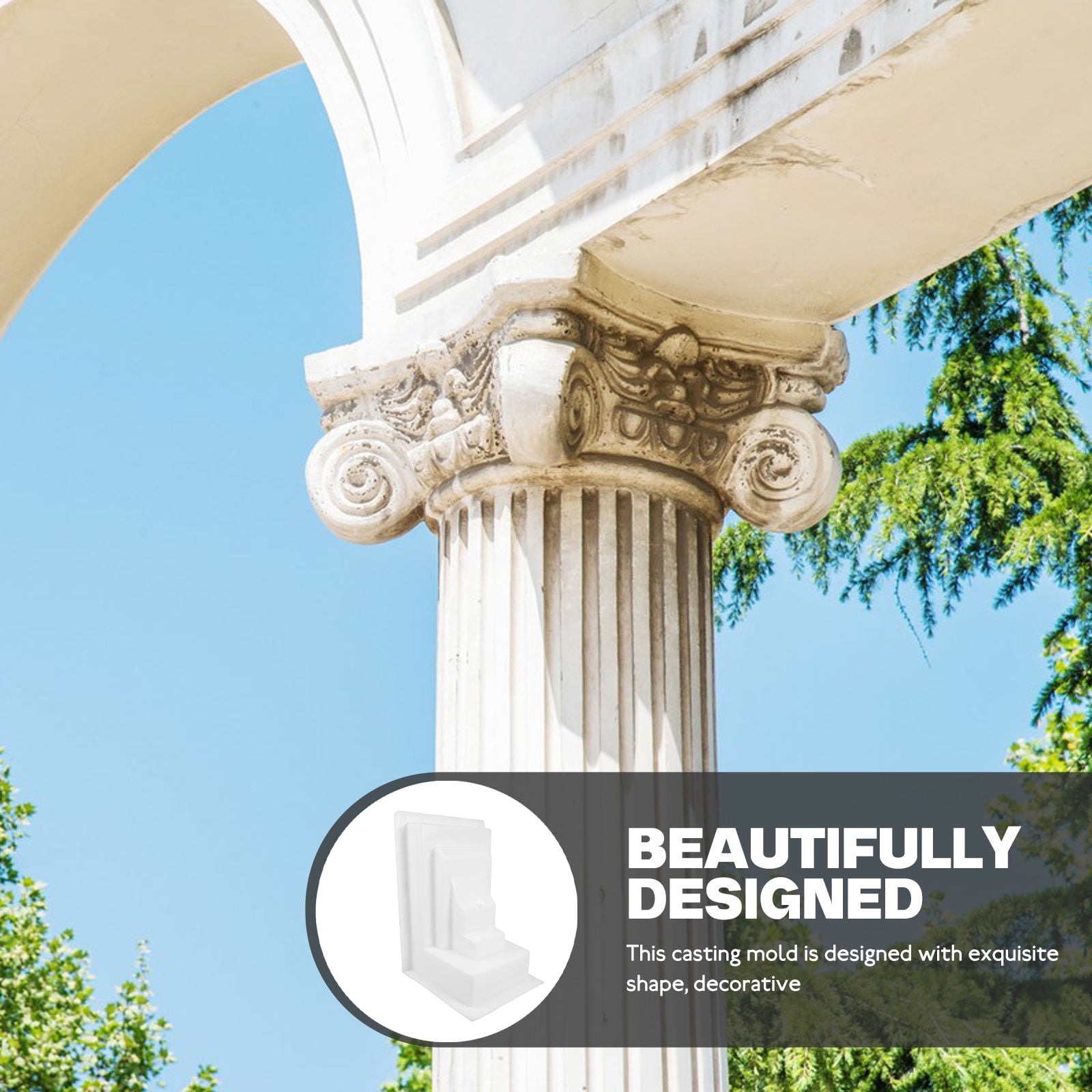 LULULION Concrete Molds Roman Column Moulds For Cement Casting Projects ...