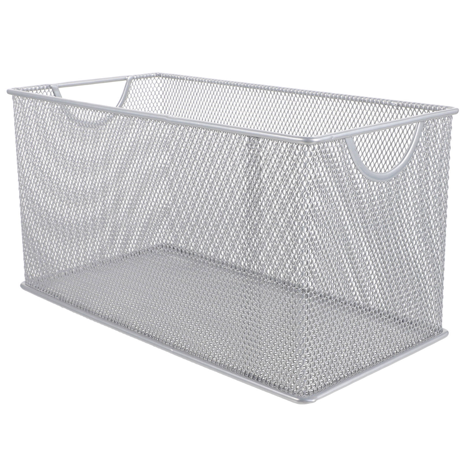 LULULION DVD Storage Bins Storage Basket Silver Metal 1Pack - Walmart.com