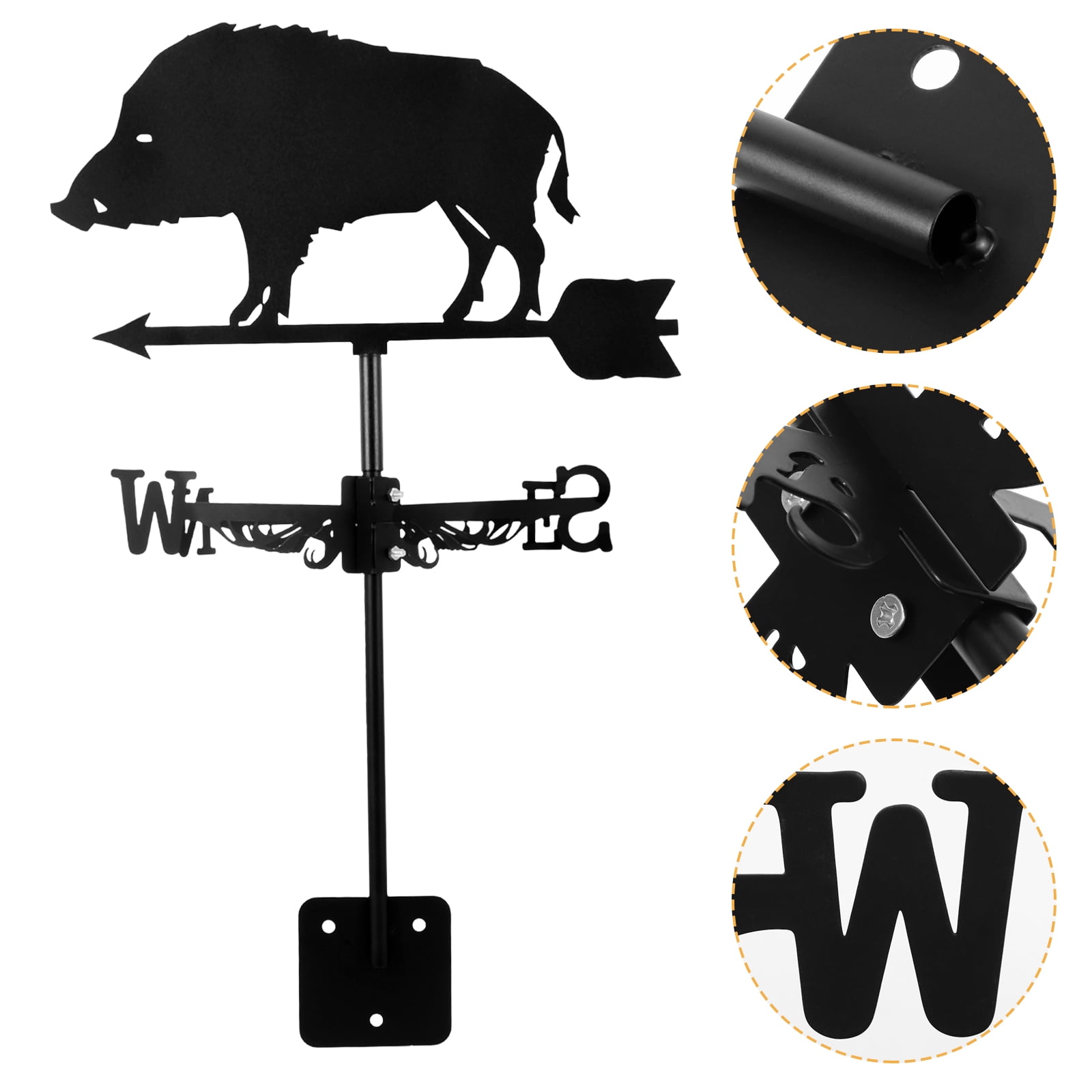 LULULION Decorative Weather Vane Weathervane Wind Direction Indicator ...