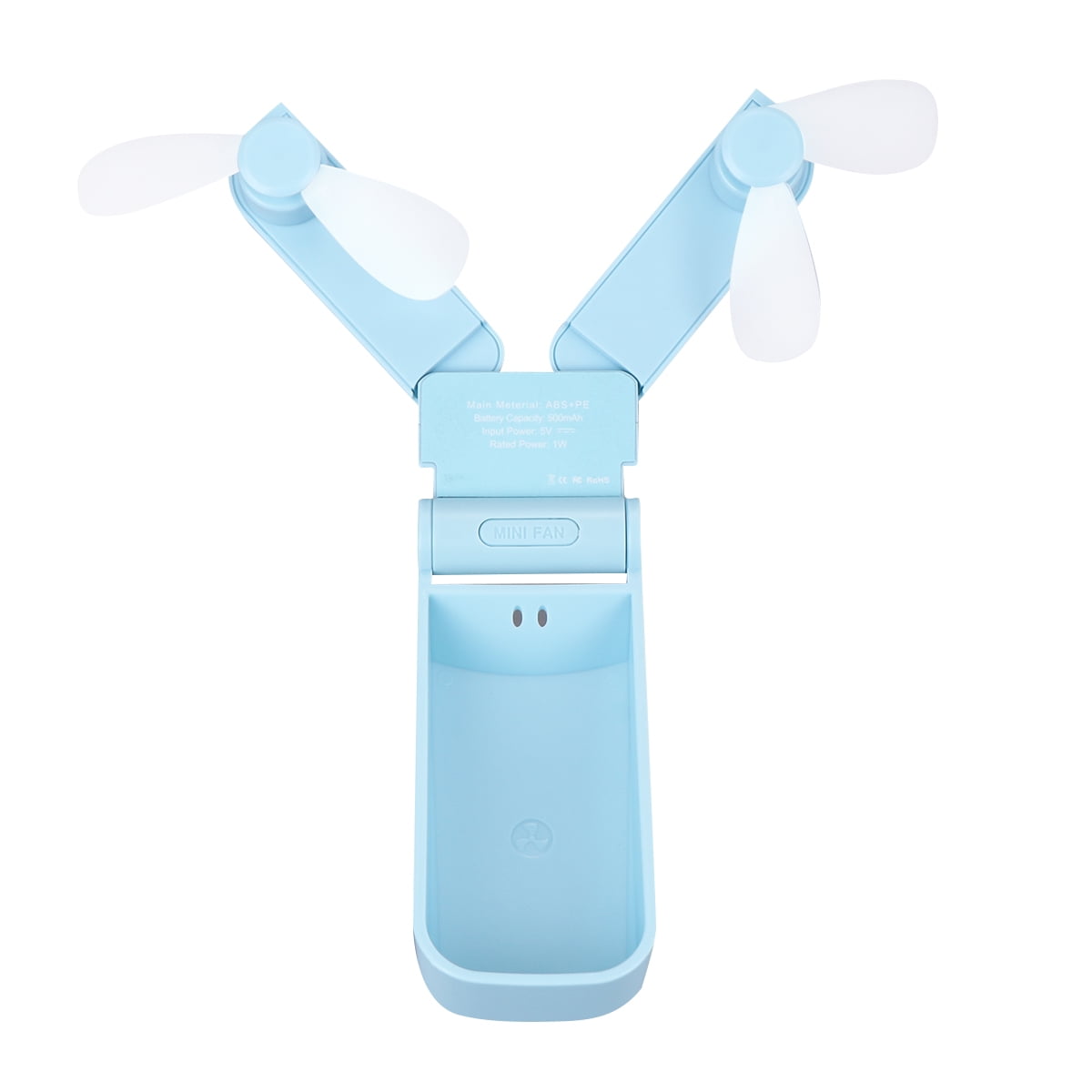 LULULION Double Headed Usb Rechargeable Fan Mini Fan For Outdoor Travel ...