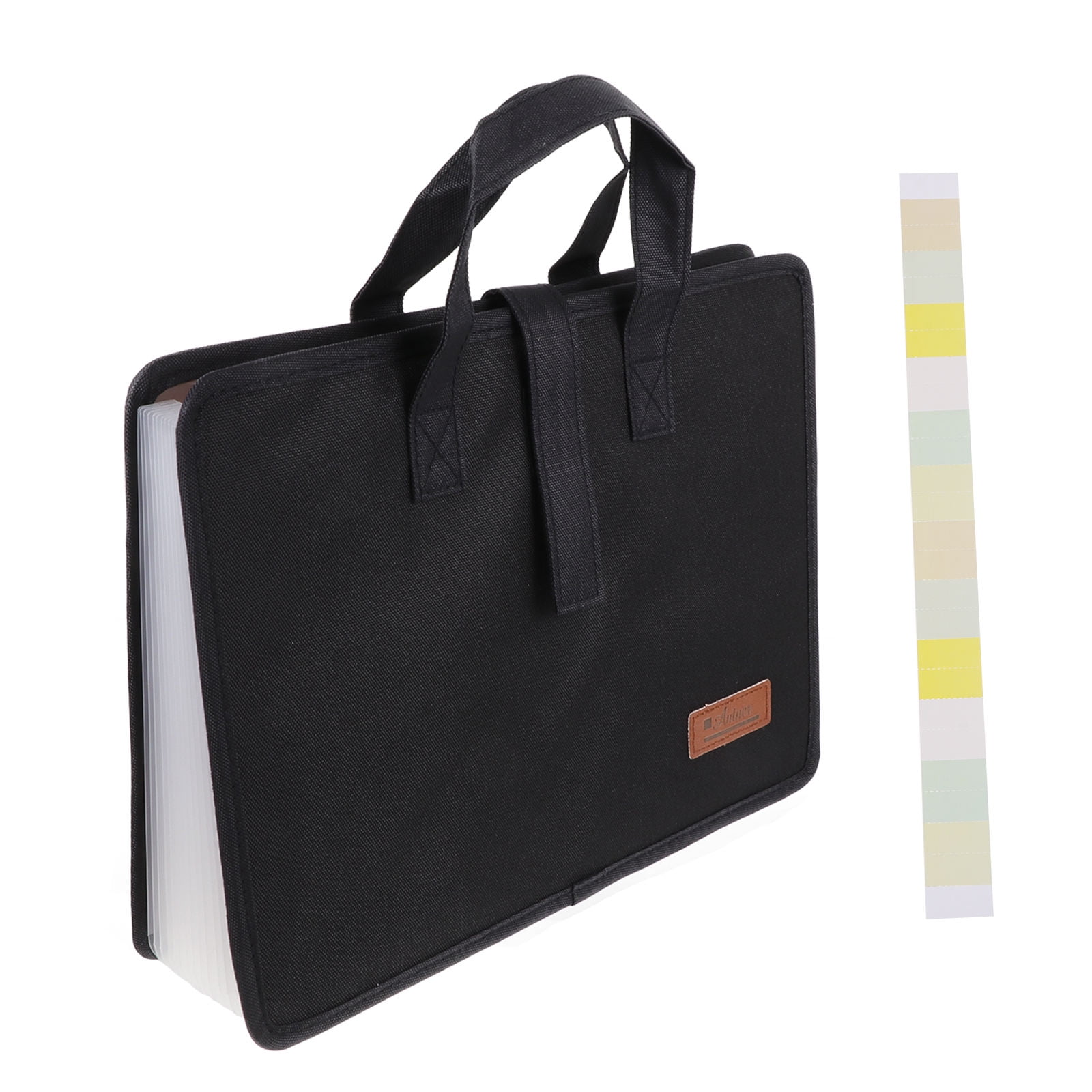 LULULION File Organizer Black Plastic Paperwork Organizer 1Set ...