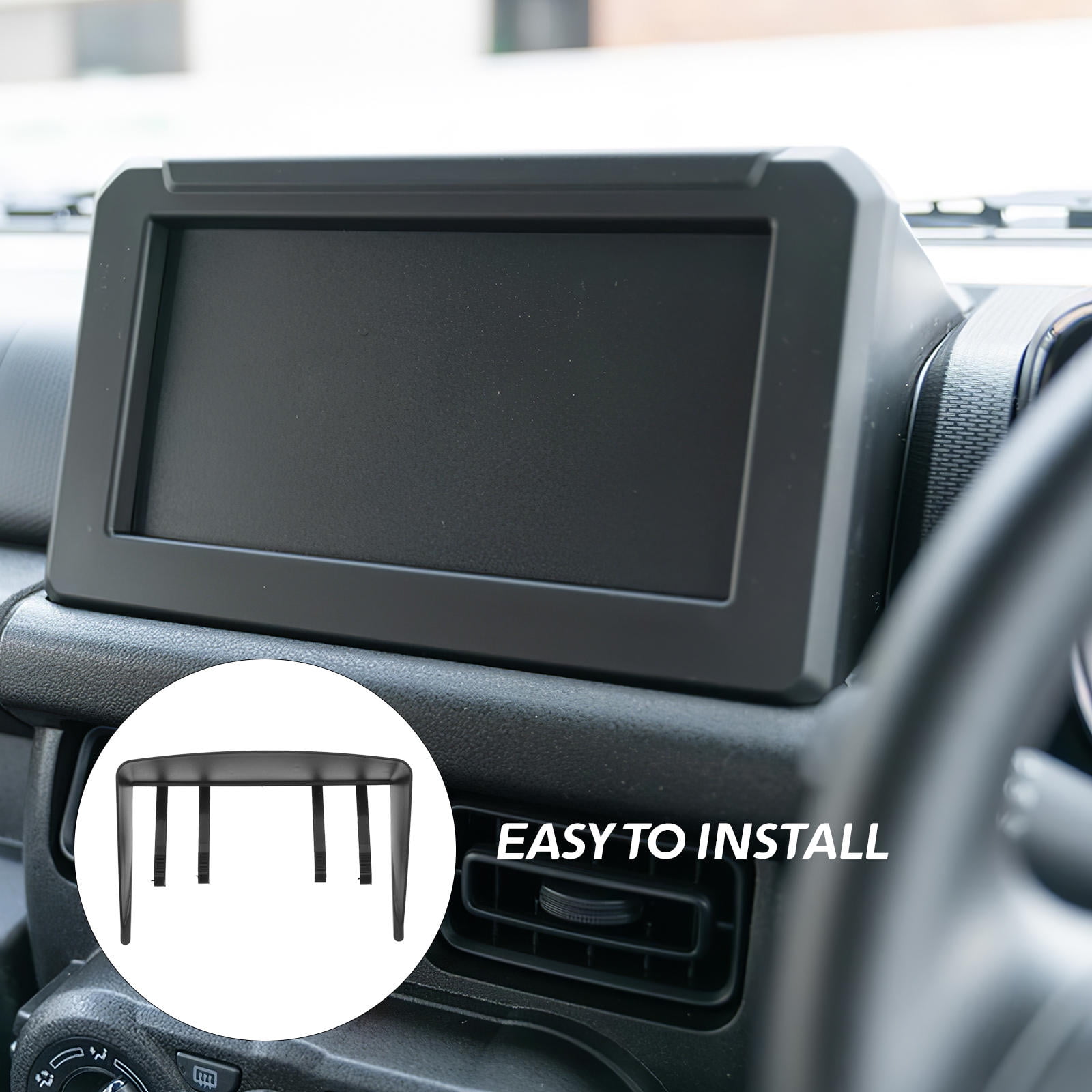 LULULION Foldable Gps Sunshade Black Plastic Navigation Bracket 1Pack ...