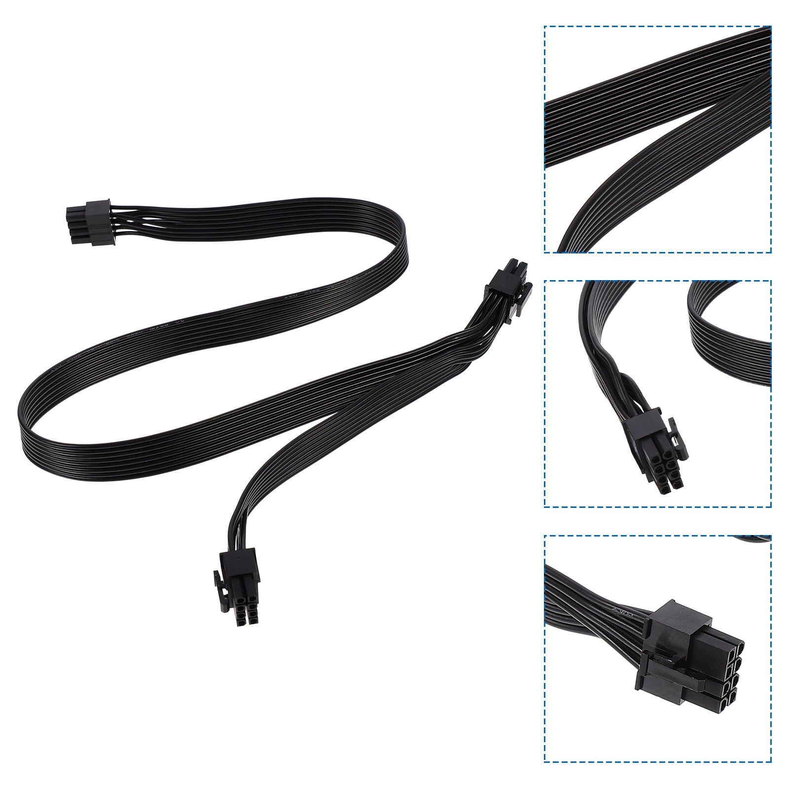 LULULION Black GPU Power Cable 8 Pin Connector for High Power ...