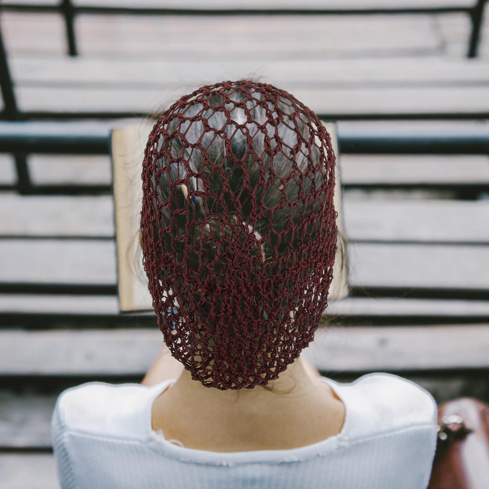 LULULION Durable Coffee Mesh Hair Nets for Sleeping Women's Breathable ...